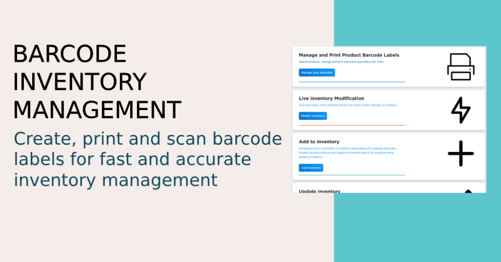 Barcode Inventory Management for Ecwid | 1000 Apps